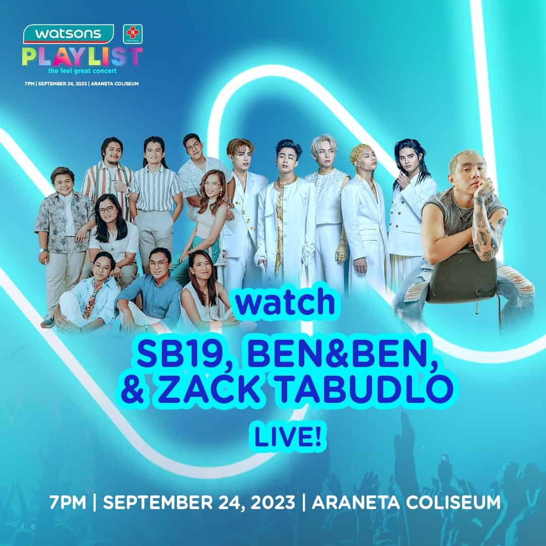 Catch Ben&Ben, SB19, and Zack Tabudlo Live for Watsons Playlist Concert ...